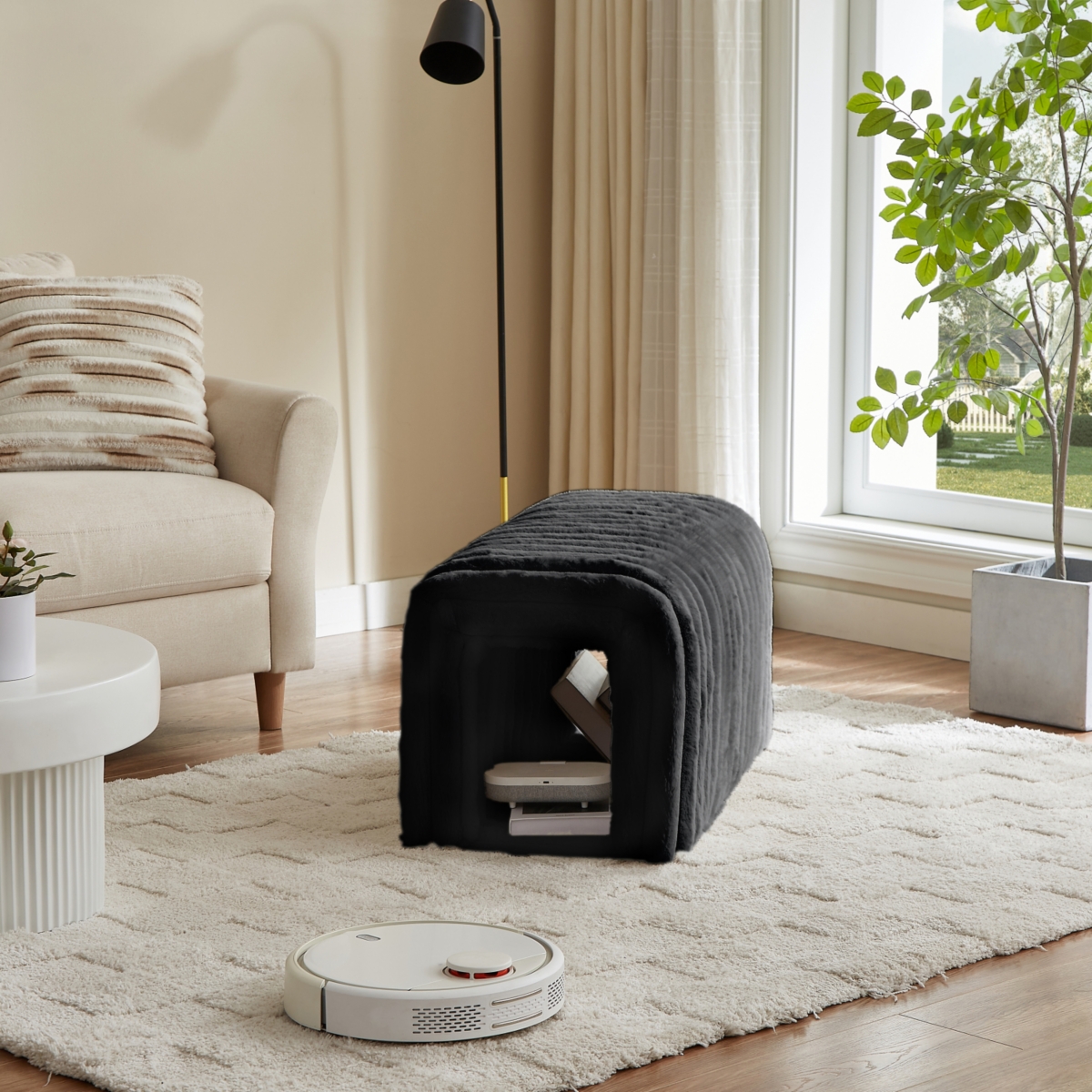 Click here for Streamdale Ottoman Storage Bench Pet Supplies Cord... prices