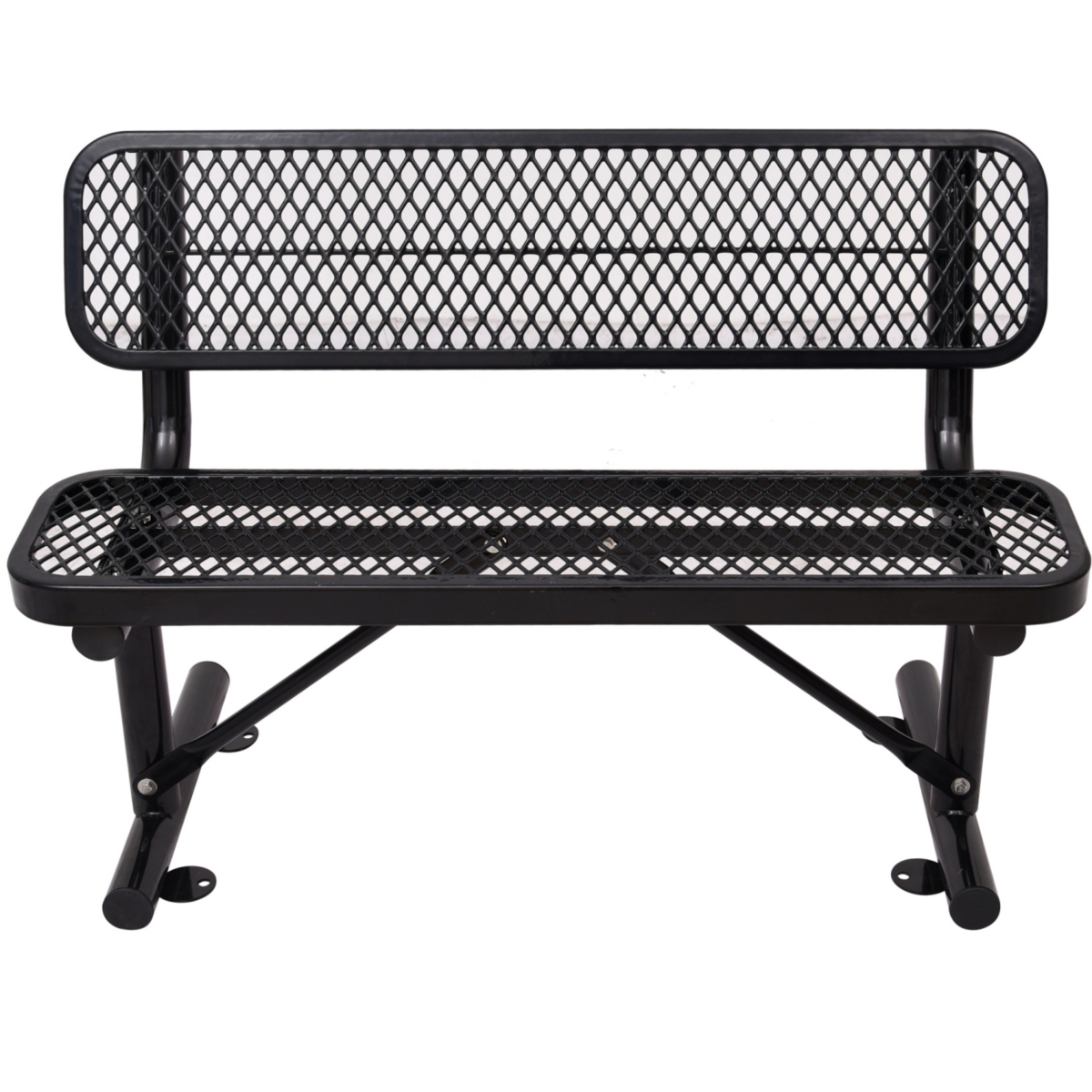 Click here for Streamdale 4 ft. Outdoor Steel Bench with Backrest... prices