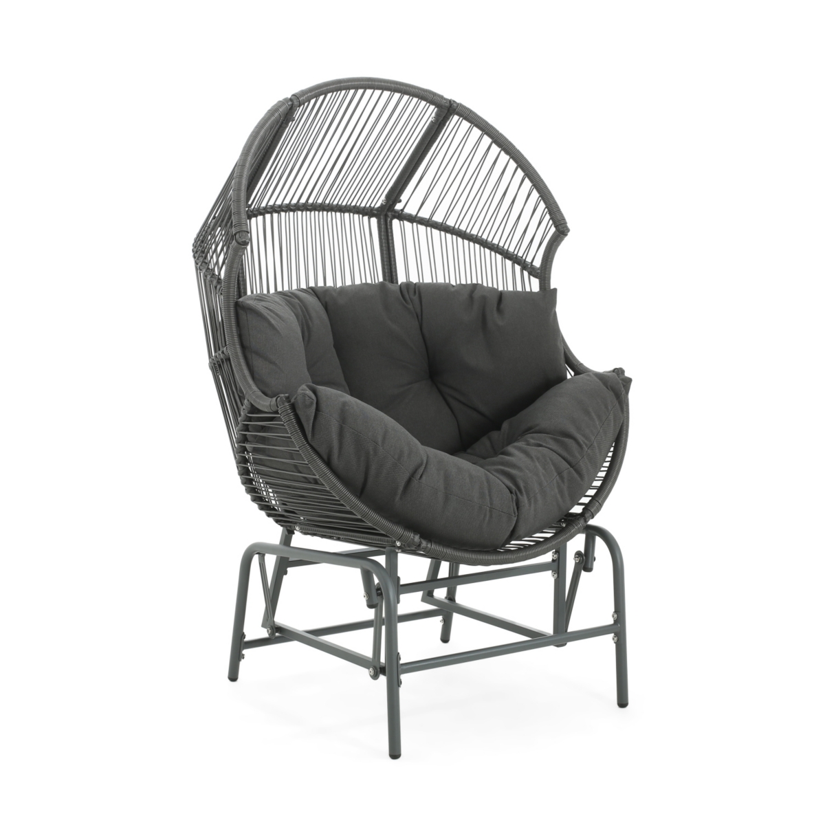 Click here for Streamdale Palos Outdoor Wicker Glider Chair - Dar... prices