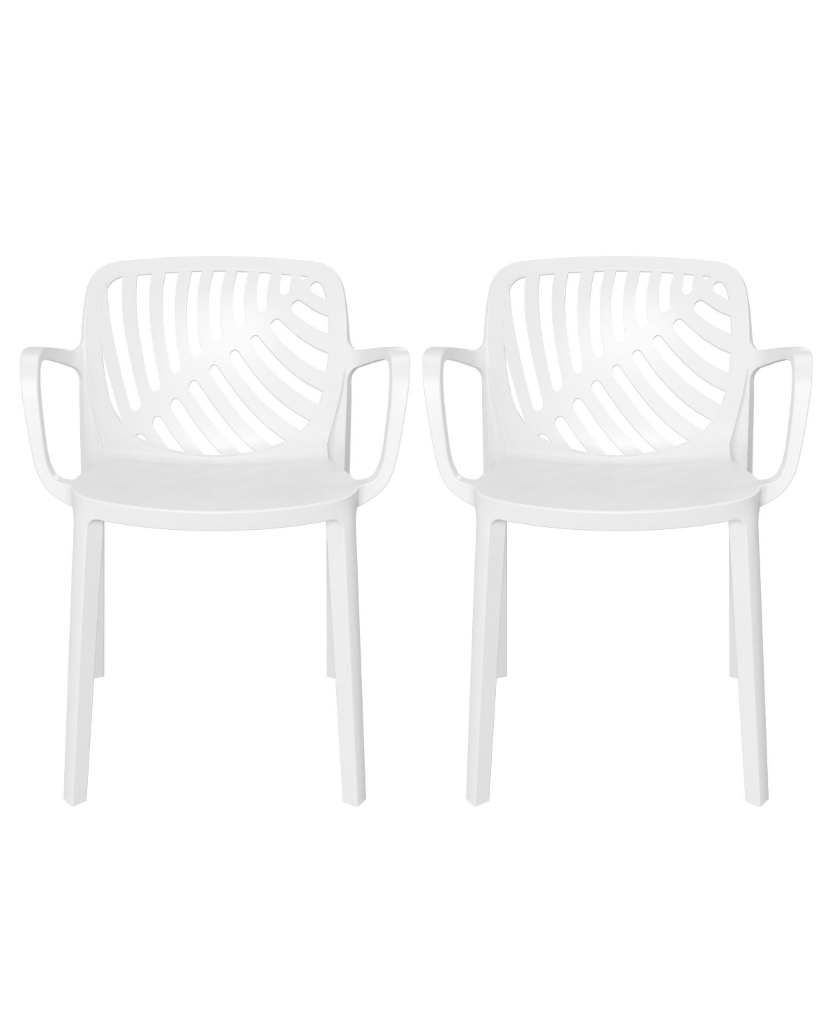 Click here for Outdoor Modern Stackable Patio Dining Armchairs (S... prices