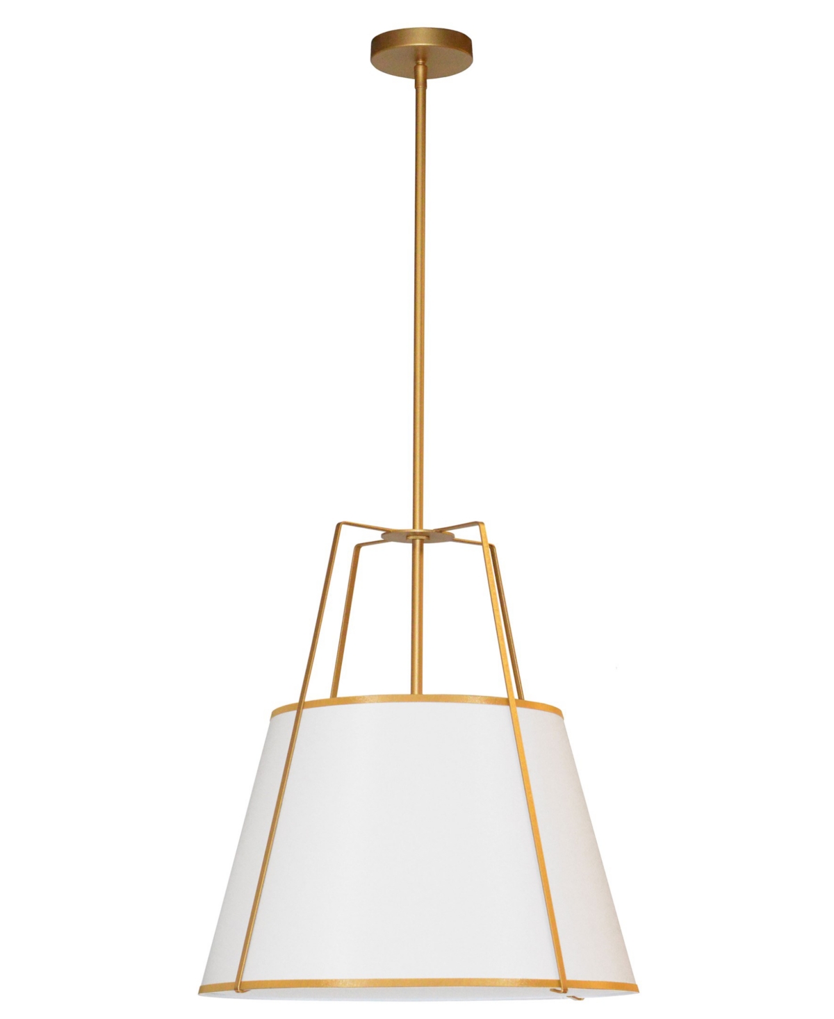 Click here for Dainolite 19.50 Metal Trapezoid Led Pendant - Gold prices