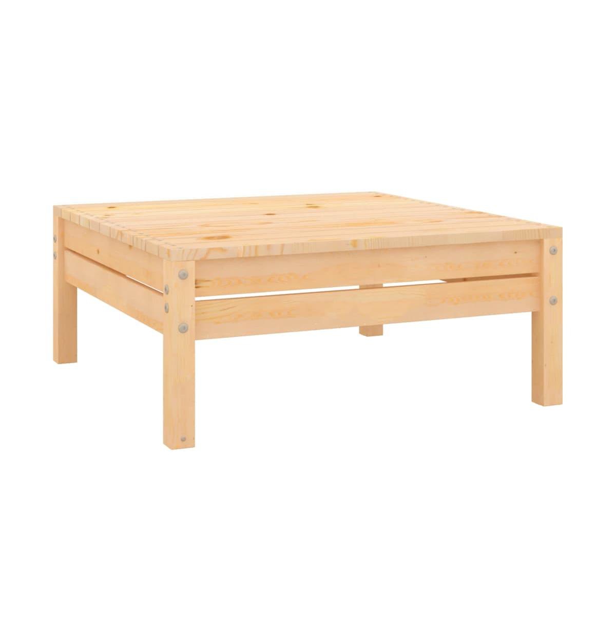 Click here for Patio Footstool Solid Wood Pine - Brown prices