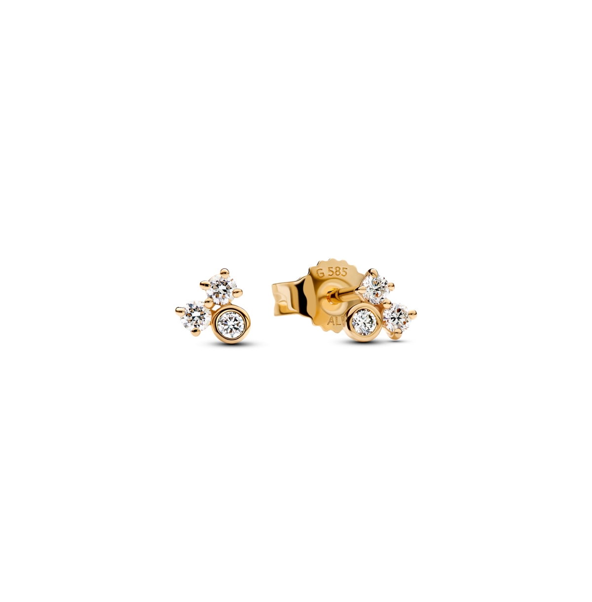 Click here for Pandora Era Lab-Grown Diamond Cluster Stud Earring... prices