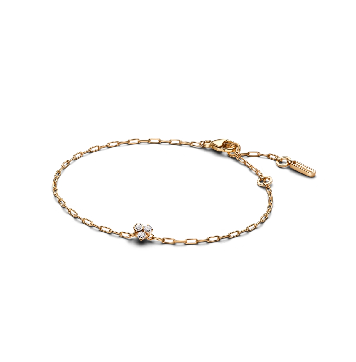 Click here for Pandora 14K Gold Plated Era Lab-Grown Diamond Brac... prices