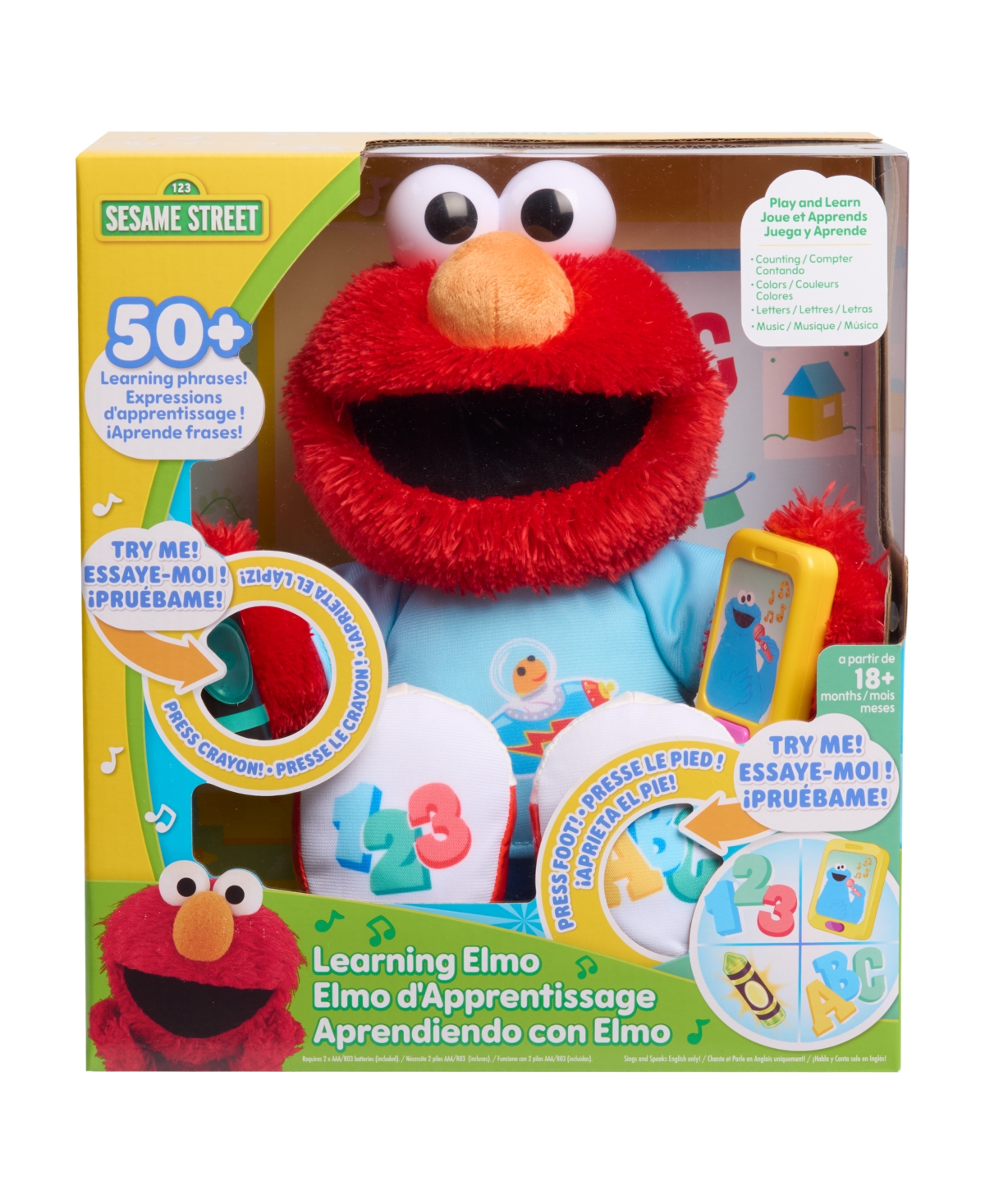 Sesame Street Learning Elmo Feature Plush In Red | ModeSens
