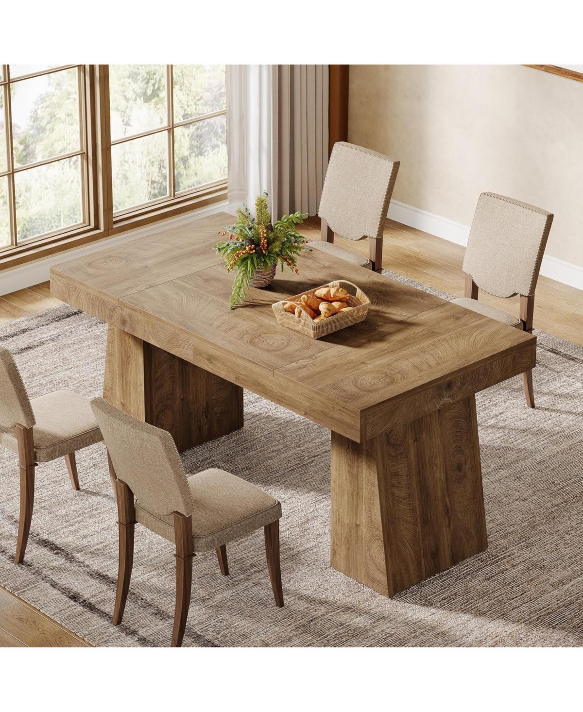 Click here for Tribesigns 55-Inch Dining Table for 4-6  Rectangul... prices