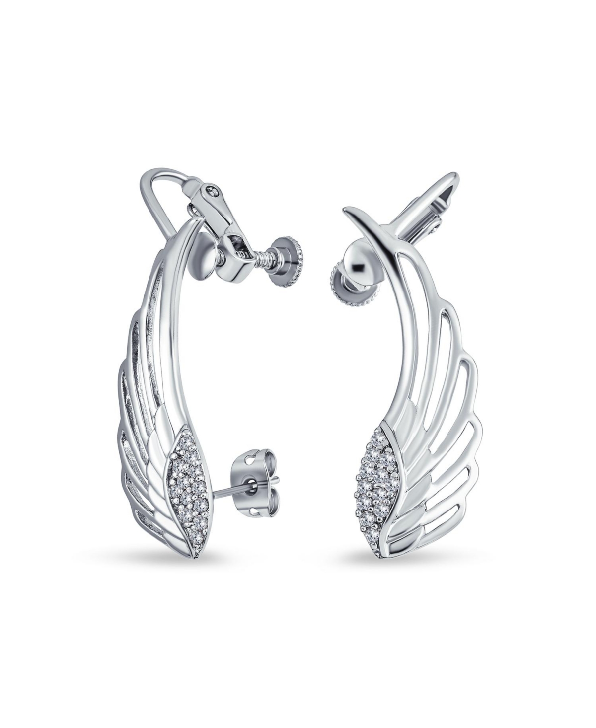Click here for Bling Jewelry Trendy Angel Wing Feather Ear Cuff C... prices