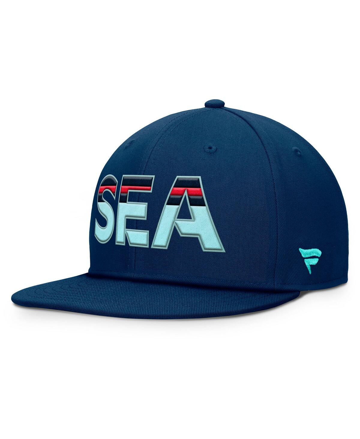 Click here for Fanatics Mens Deep Sea Blue Seattle Kraken Authent... prices