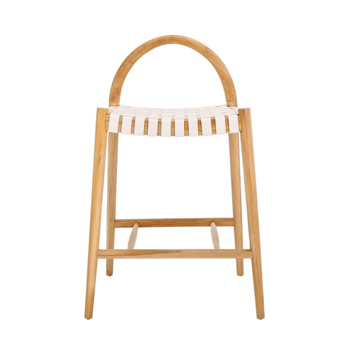 Click here for Rhyan Counter Stool - White / natural prices