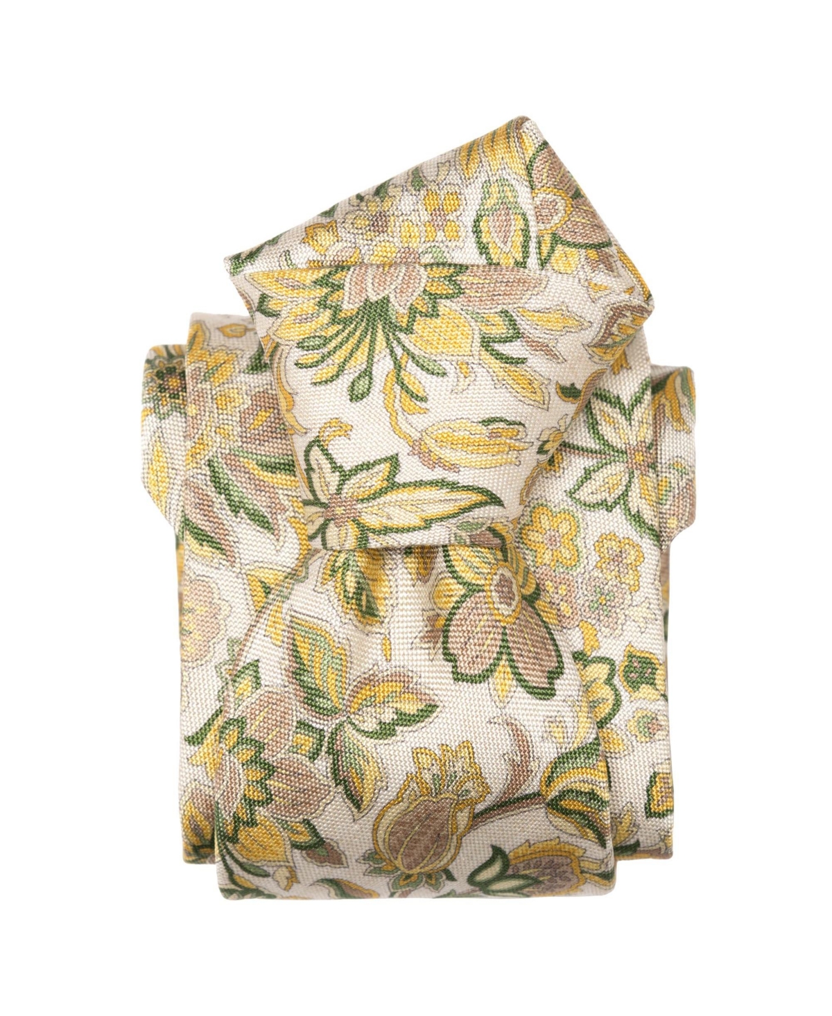 Click here for Catania - Printed Silk Tie for Men - Yellow prices