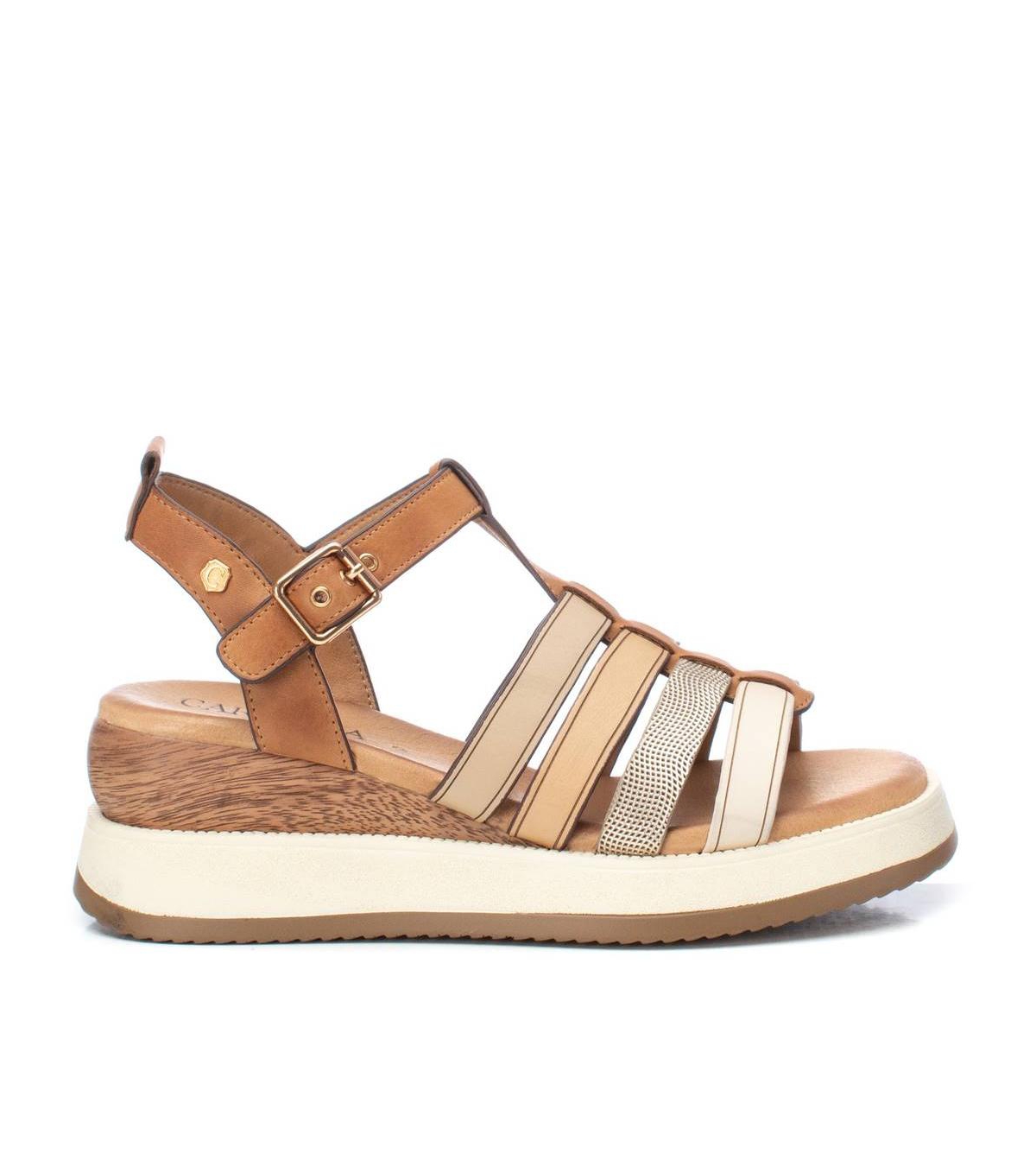 Click here for Carmela Leather Womens Casual Sandals by Xti - Cam... prices