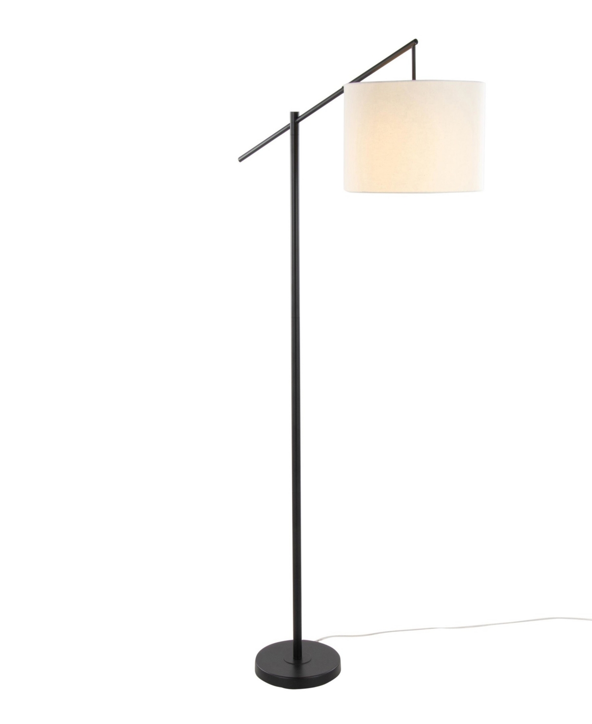 Click here for LumiSource Casper 69 Metal Floor Lamp - Black/Whit... prices