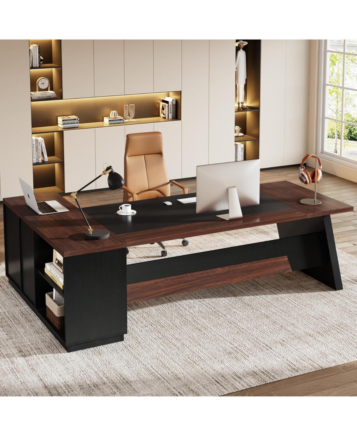 Click here for Tribesigns L-Shaped Executive Desk  78 Modern Offi... prices