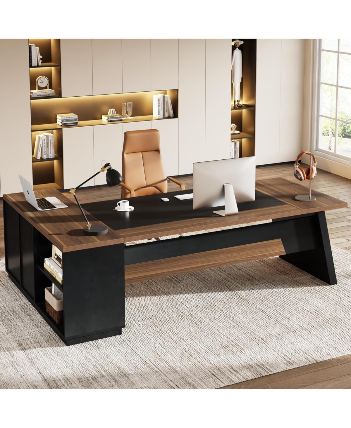 Click here for Tribesigns L-Shaped Executive Desk  78 Modern Offi... prices