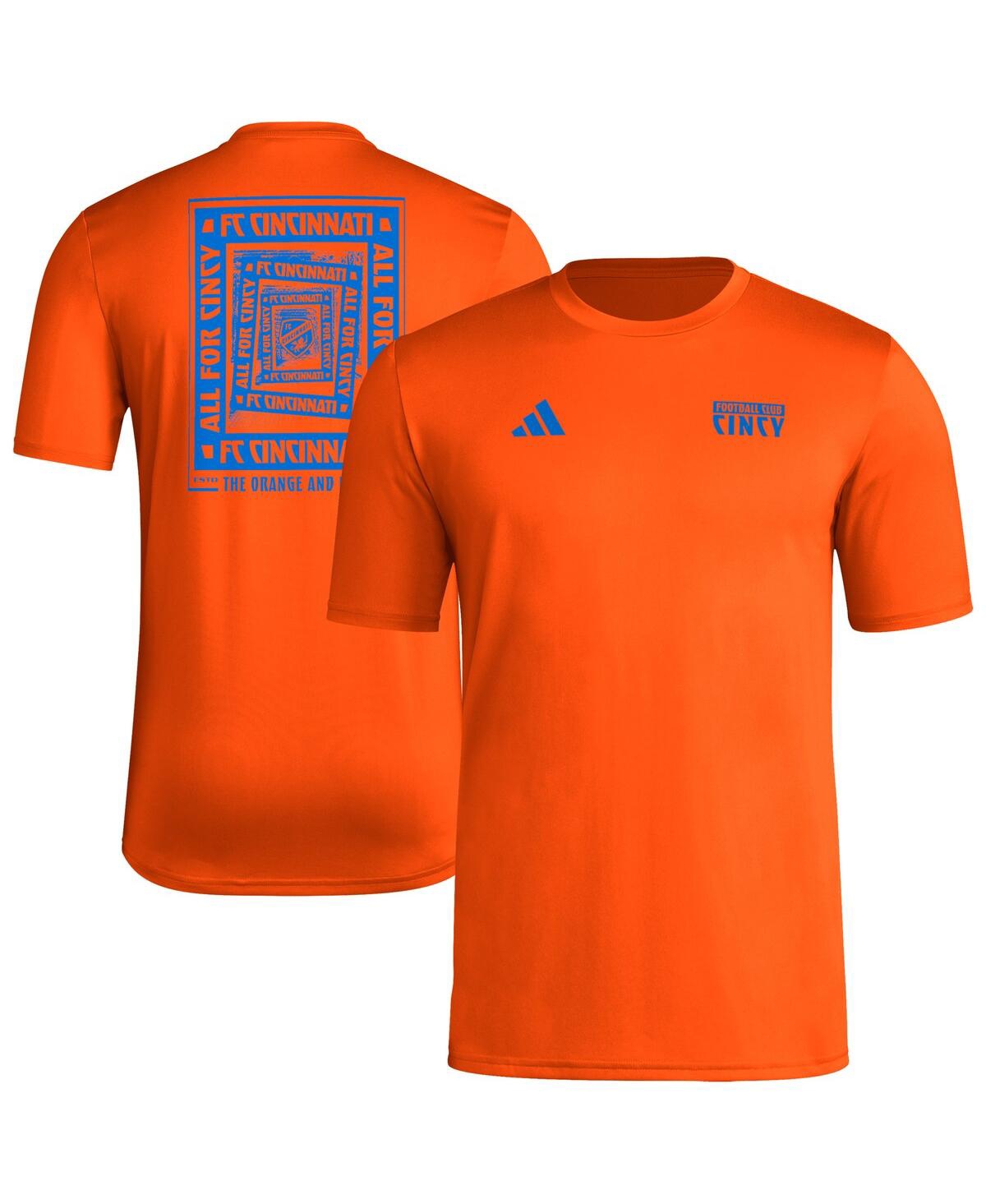 Click here for Adidas Mens Orange Fc Cincinnati Local Wrap T-Shir... prices