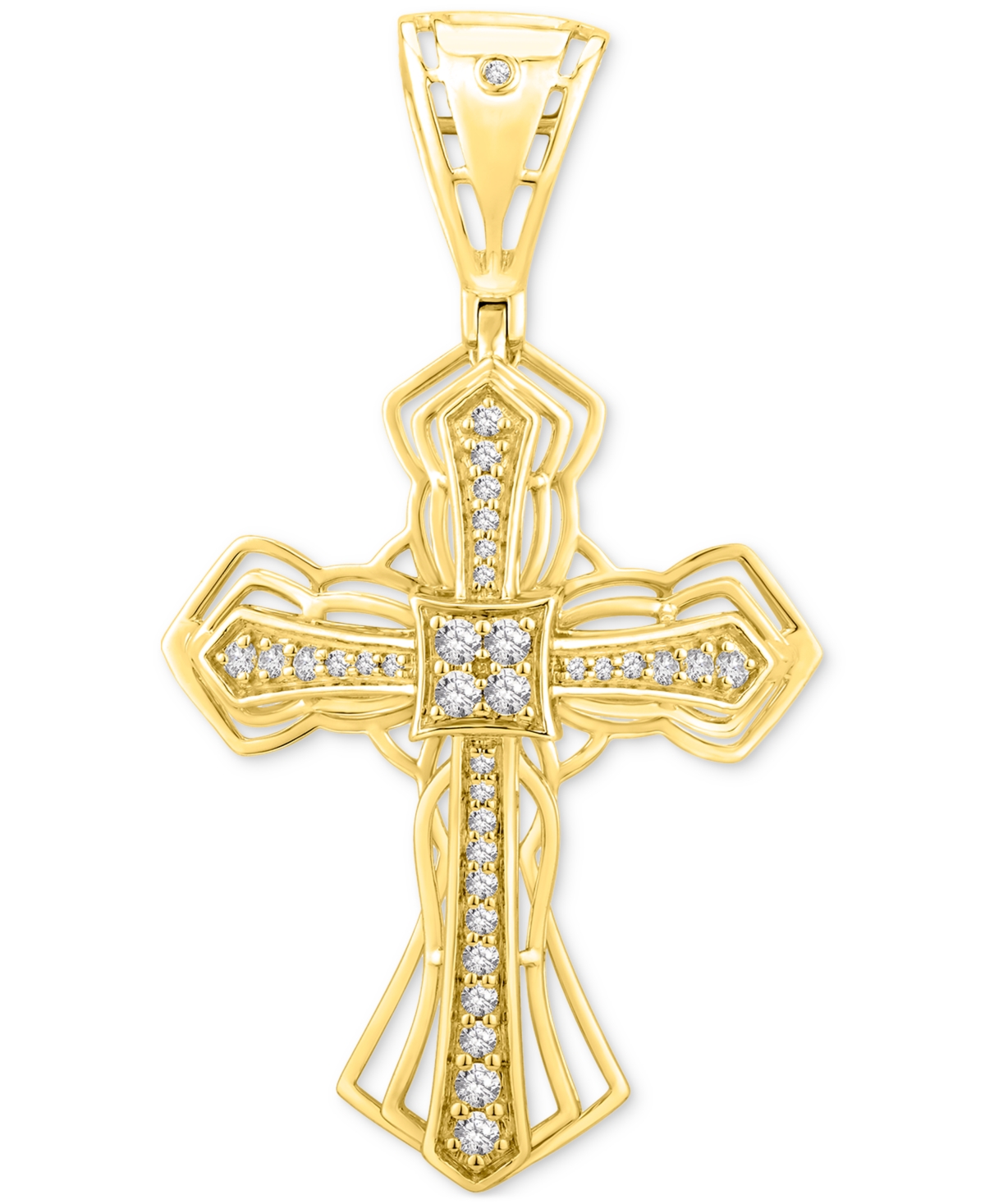 Click here for Mens Diamond Openwork Cross Pendant (1/2 ct. t.w.)... prices