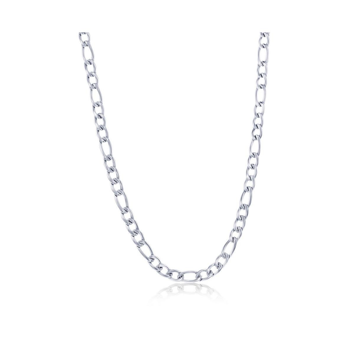 Click here for Stainless Steel  4mm Figaro Chain - Silver prices
