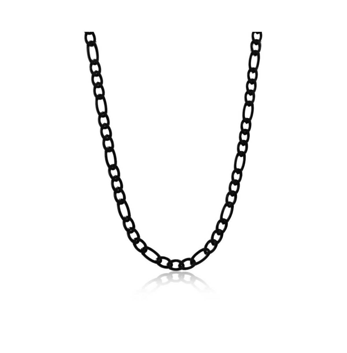 Click here for Stainless Steel  4mm Figaro Chain - Black prices