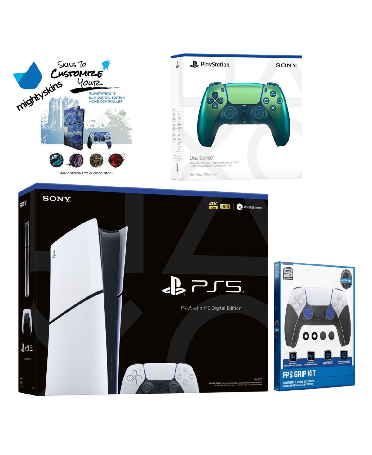 Click here for Sony PlayStation 5 Slim Digital with Extra - Chrom... prices