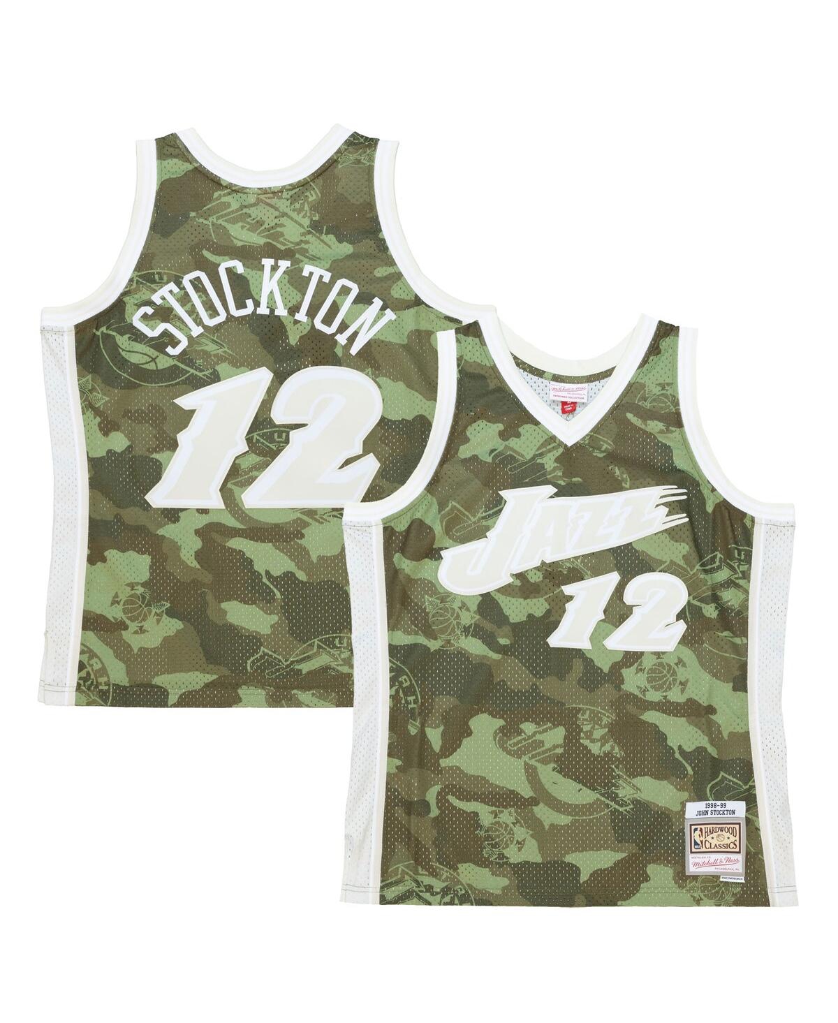 Click here for Mitchell & Ness Mens John Stockton Camo Utah Jazz... prices
