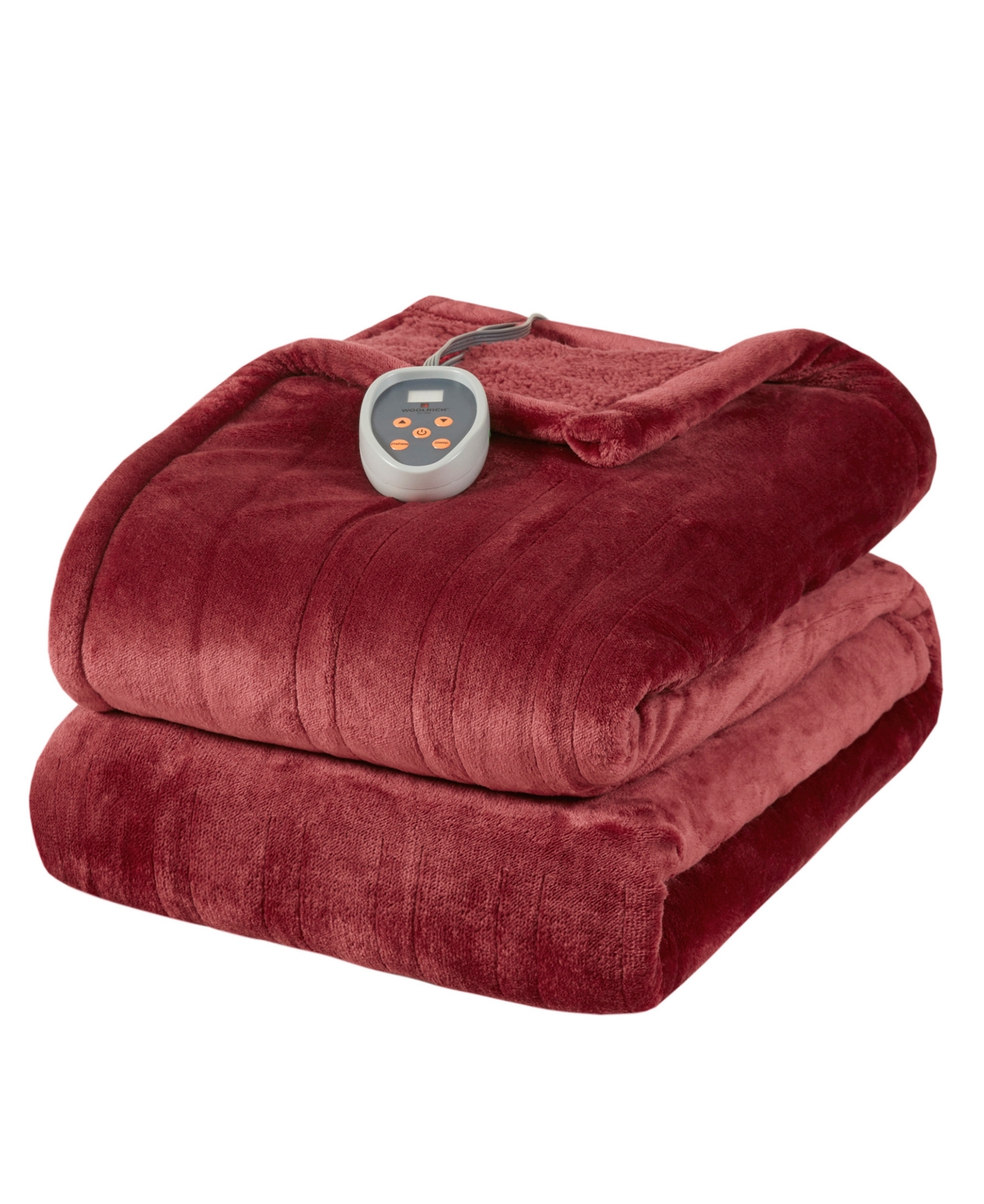 Woolrich Electric Reversible Plush to Berber Blanket  Full - Red