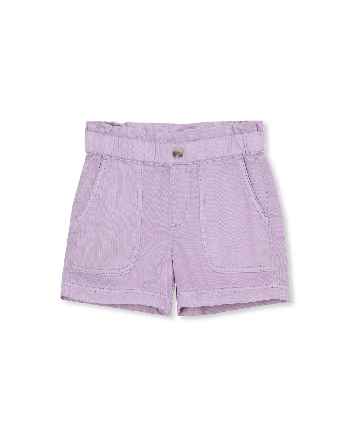Click here for Lands End Girls Woven Twill Shorts - Pastel lilac prices