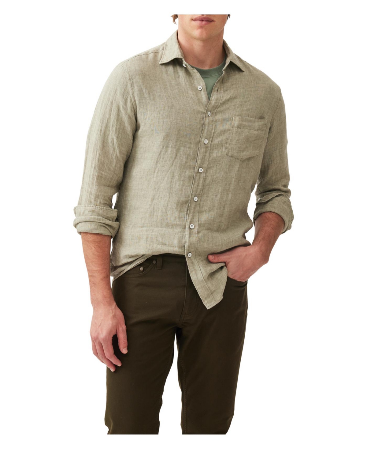 Click here for Rodd Gunn Mens Coromandel Linen Long Sleeve Slim F... prices