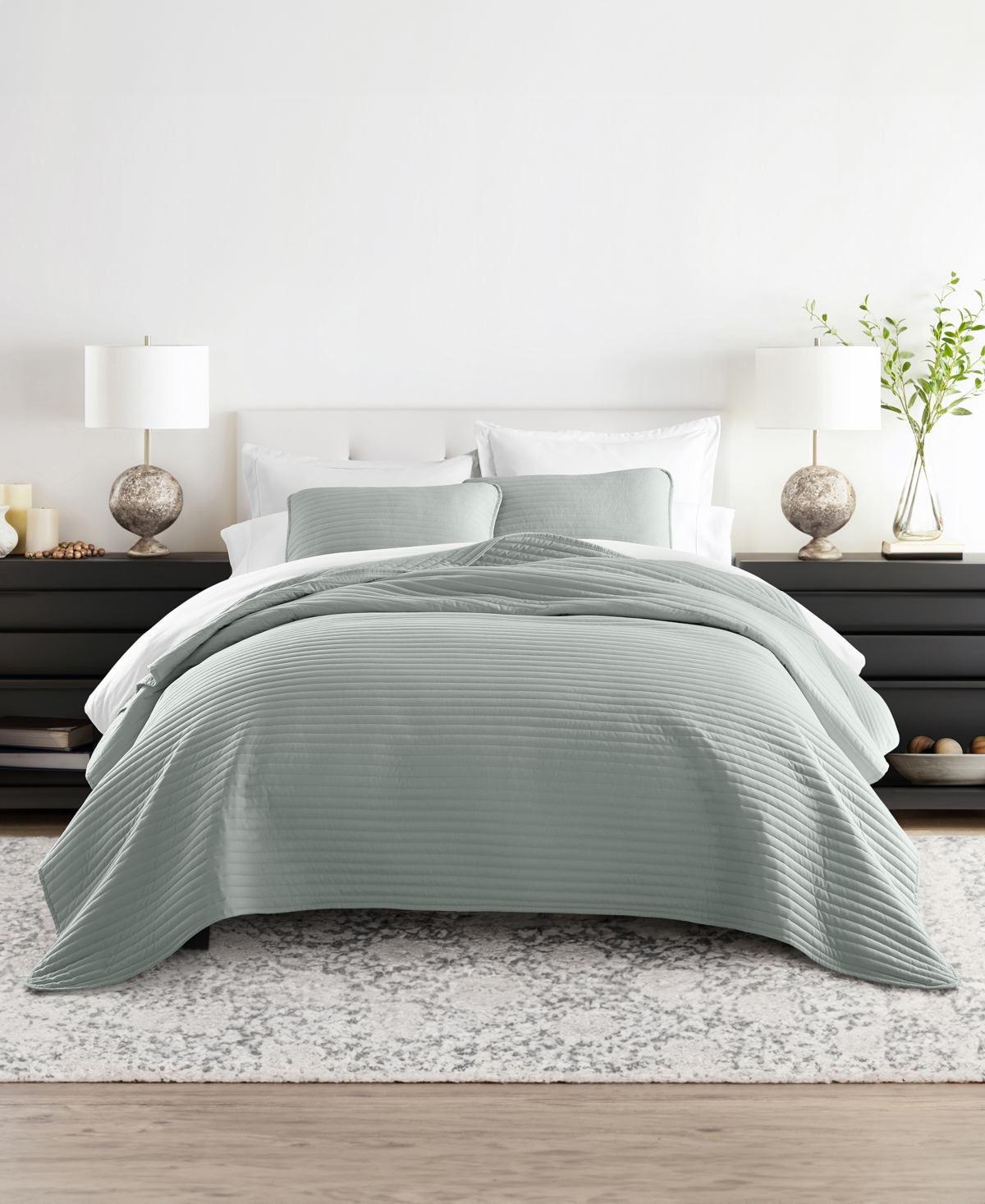 Click here for ienjoy Home Stripe Stitch 3-Pc. Quilt Set  Full/Qu... prices