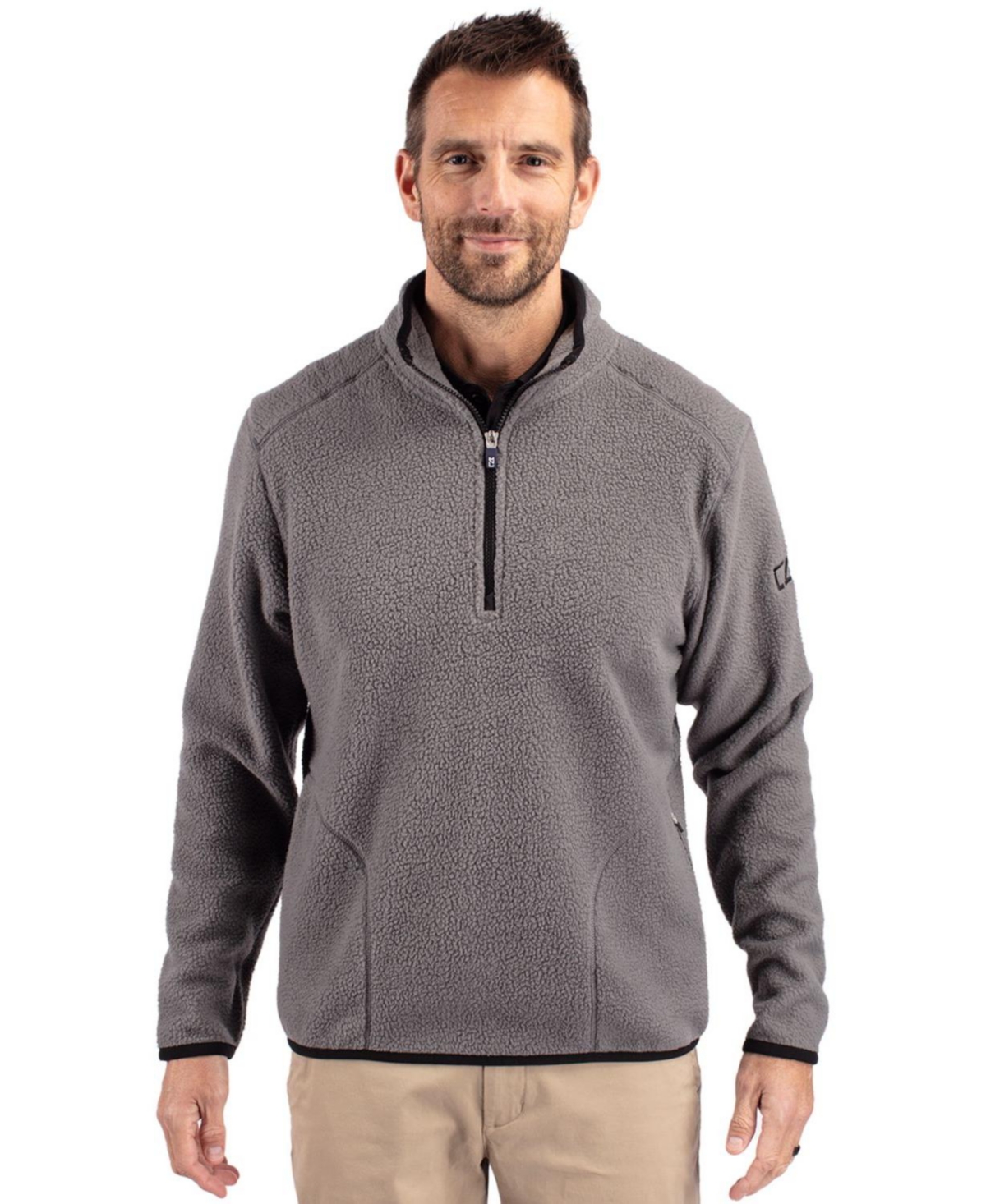 Click here for Cutter & Buck Mens Cascade Eco Fleece Quarter Zip... prices