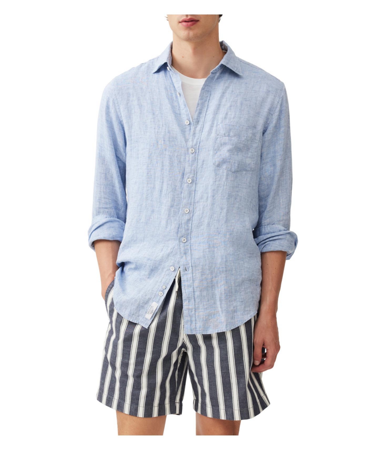 Click here for Rodd Gunn Mens Coromandel Linen Long Sleeve Slim F... prices
