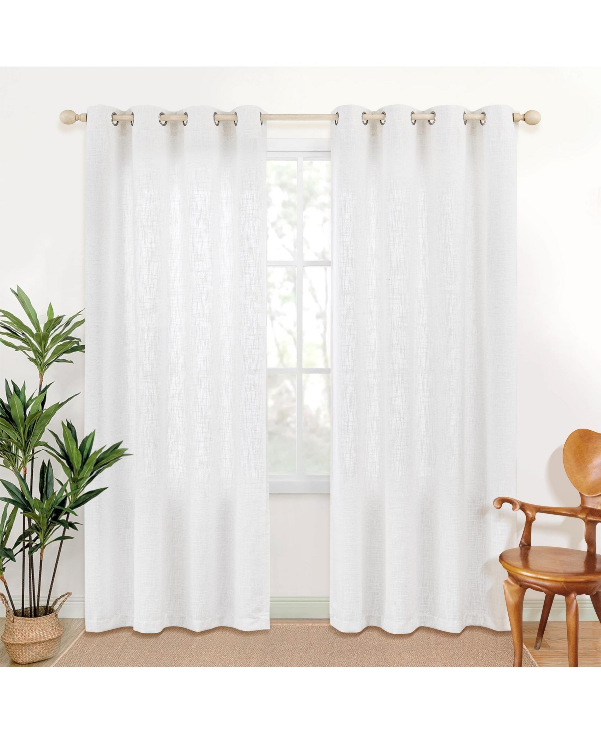 Click here for Linen Blend Privacy and Light Filtering Texture Gr... prices
