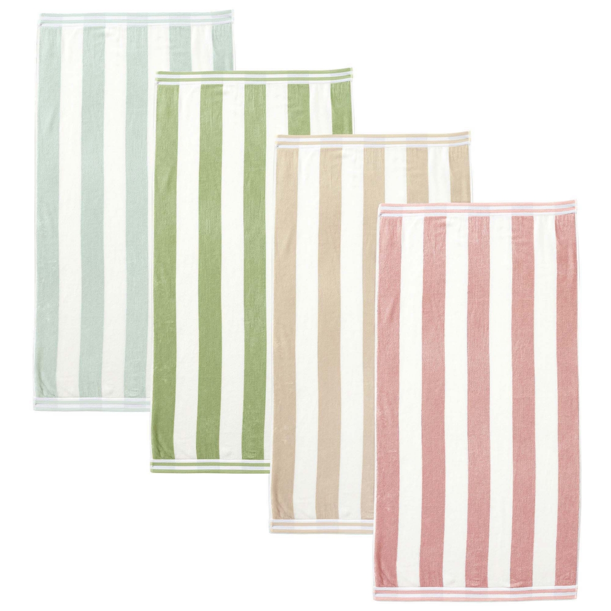 Click here for Linery & Co. 100 Cotton Velour Cabana Stripe Overs... prices