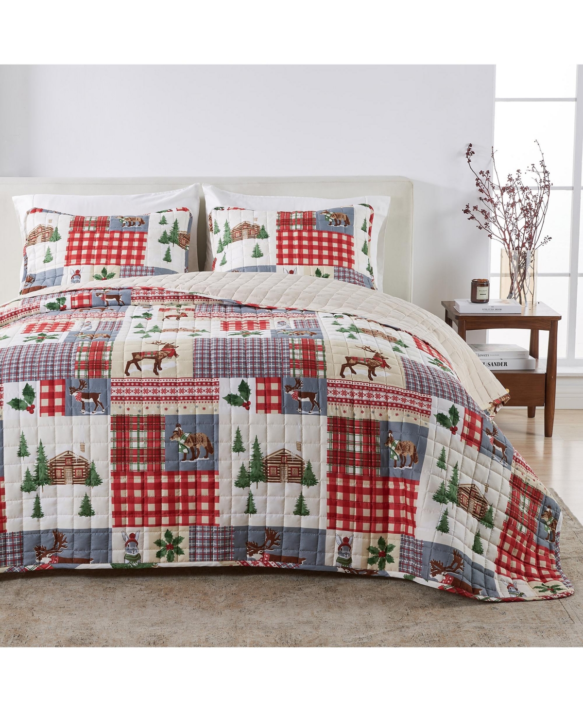 Click here for Linery & Co. Festive Holiday Reversible Microfiber... prices