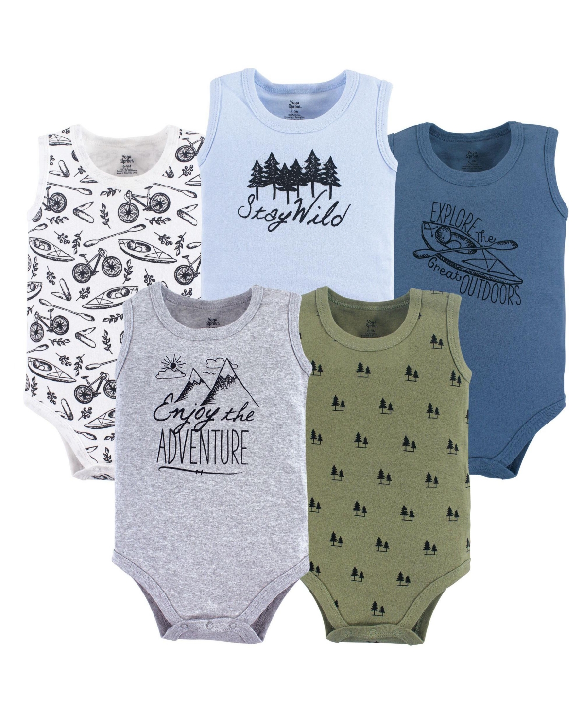 Click here for Yoga Sprout Baby Girls All-Day Cotton Bodysuits -... prices