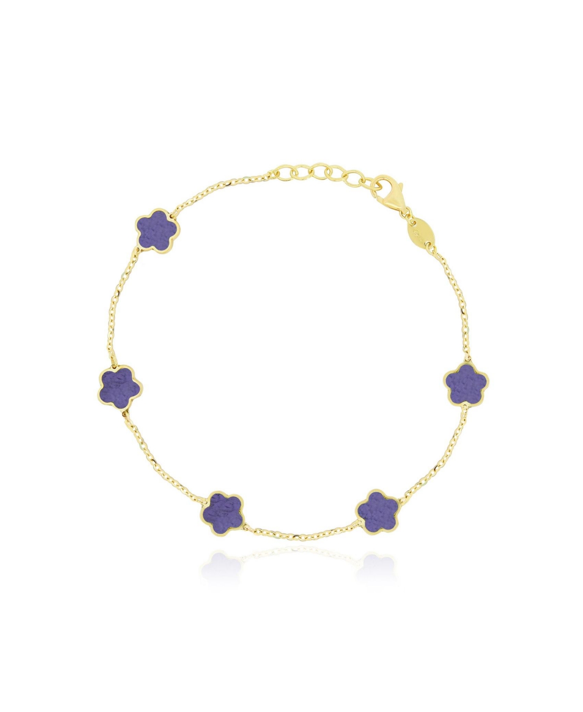 Click here for The Lovery Amethyst Flower Bracelet 14K Gold - Ame... prices