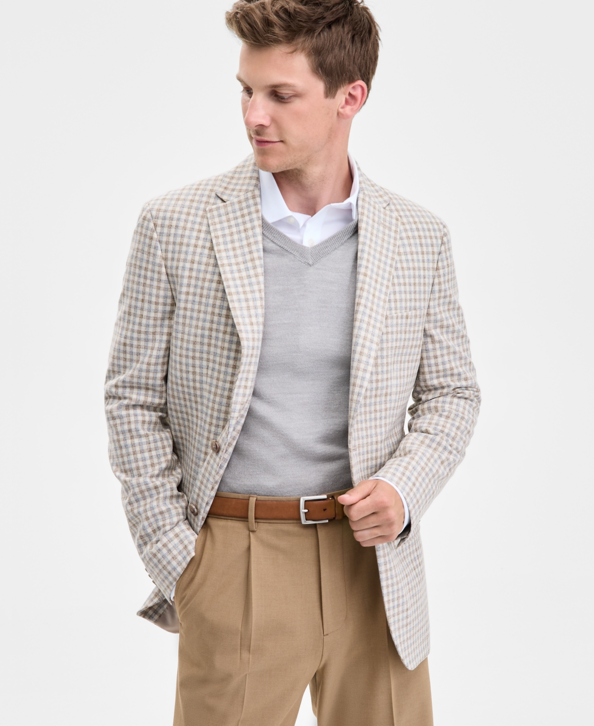 Click here for Tommy Hilfiger Mens Modern-Fit Check Sport Coat -... prices