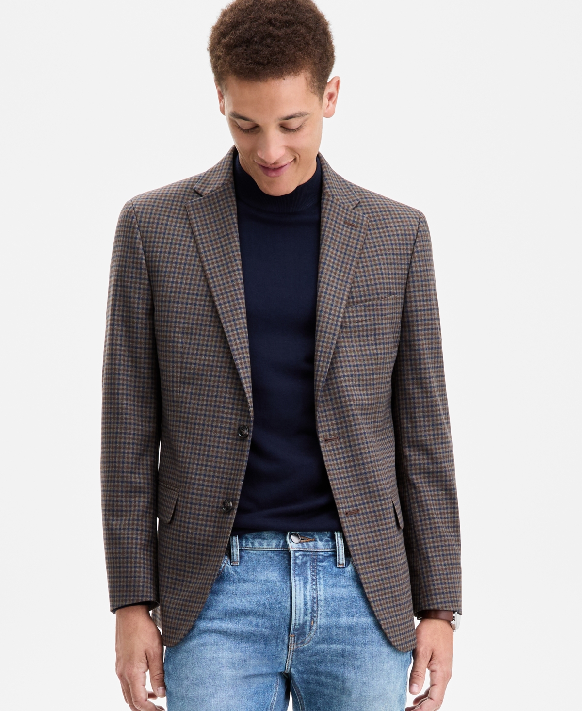 Click here for Tommy Hilfiger Mens Modern-Fit Check Sport Coat -... prices
