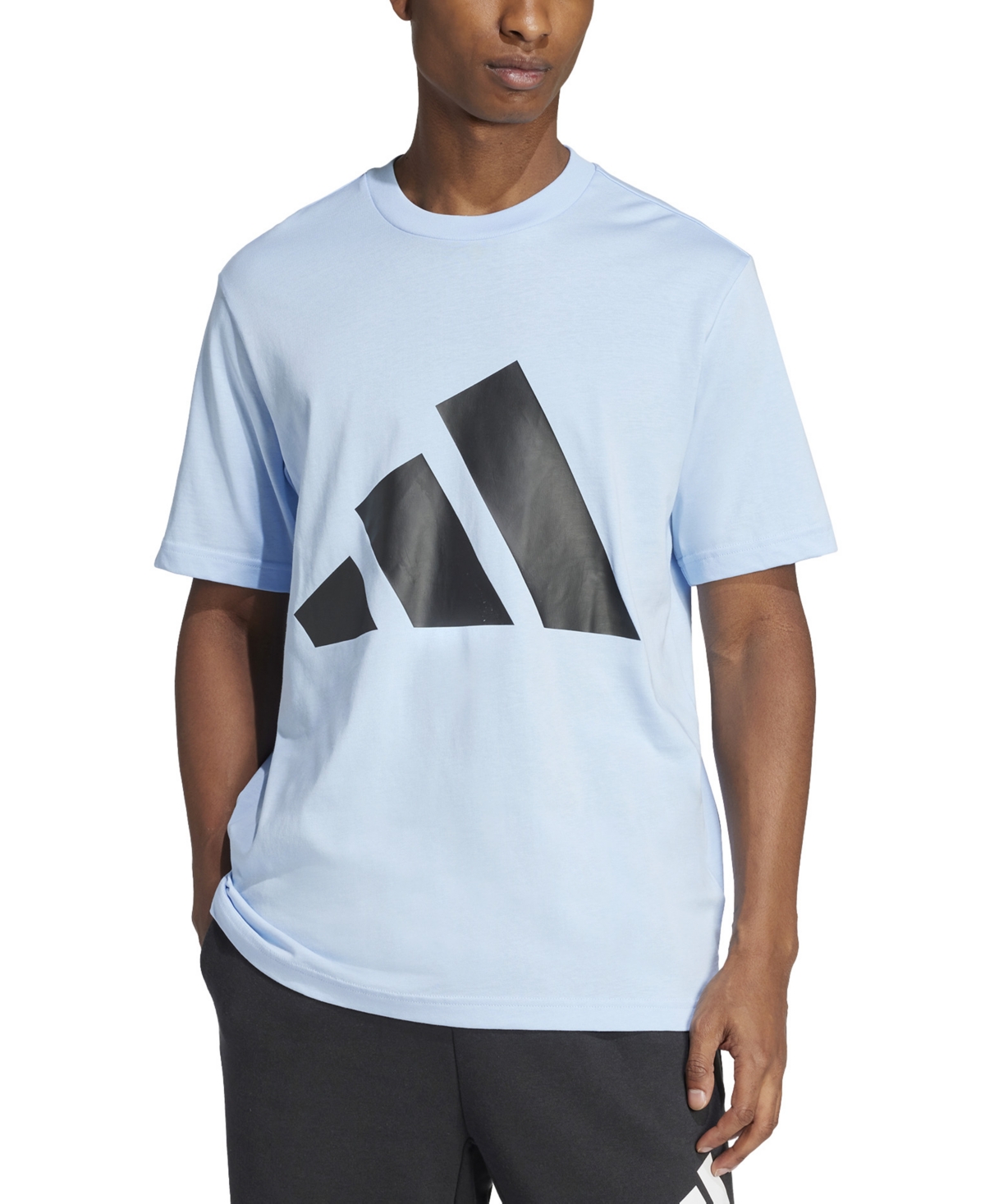Click here for adidas Mens 3 Bar Logo Graphic Cotton T-Shirt - Gl... prices