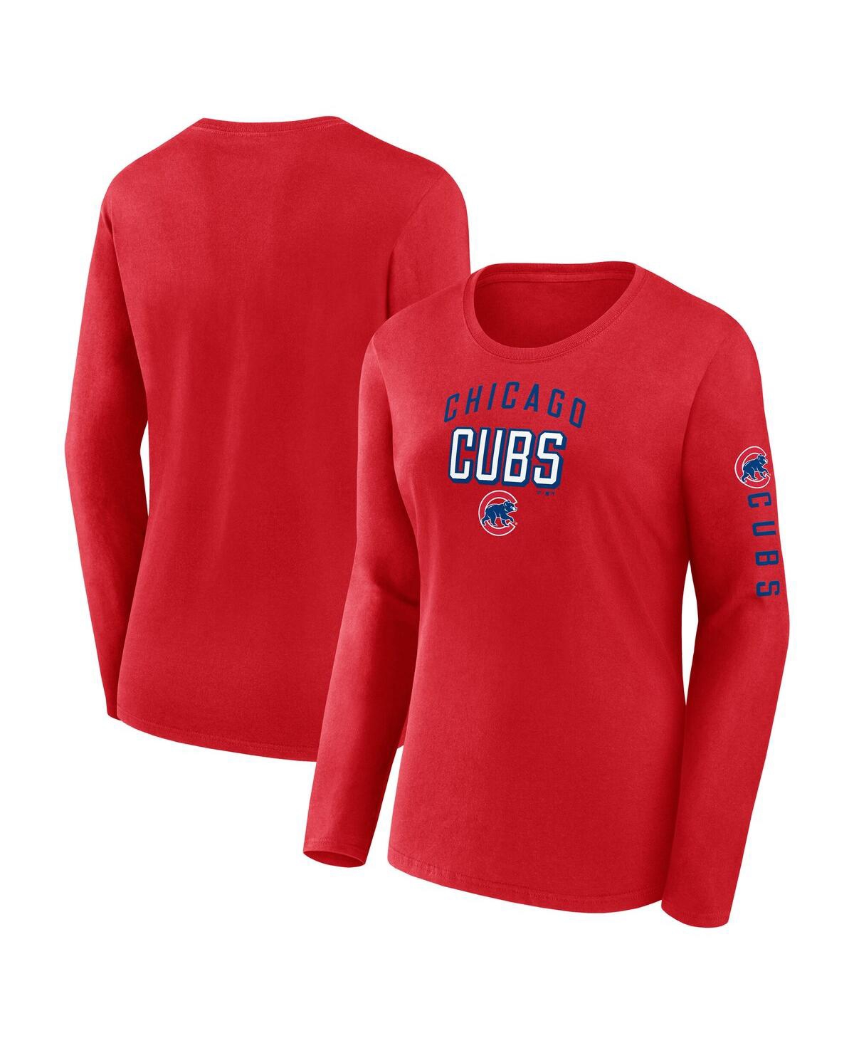 Click here for Fanatics Womens Red Chicago Cubs Team Long Sleeve... prices