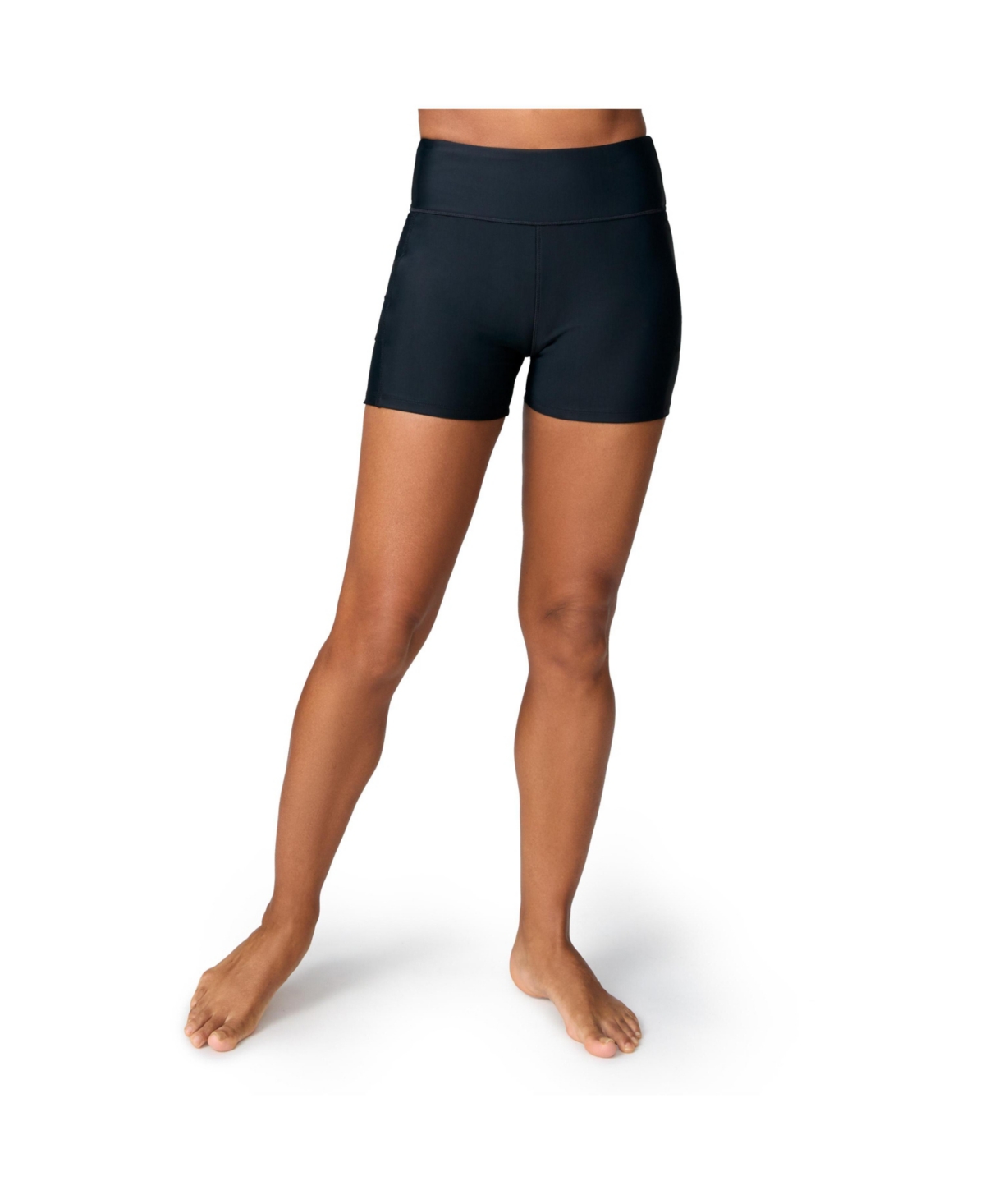 Click here for Free Country Womens Swim Biker Short - Black prices