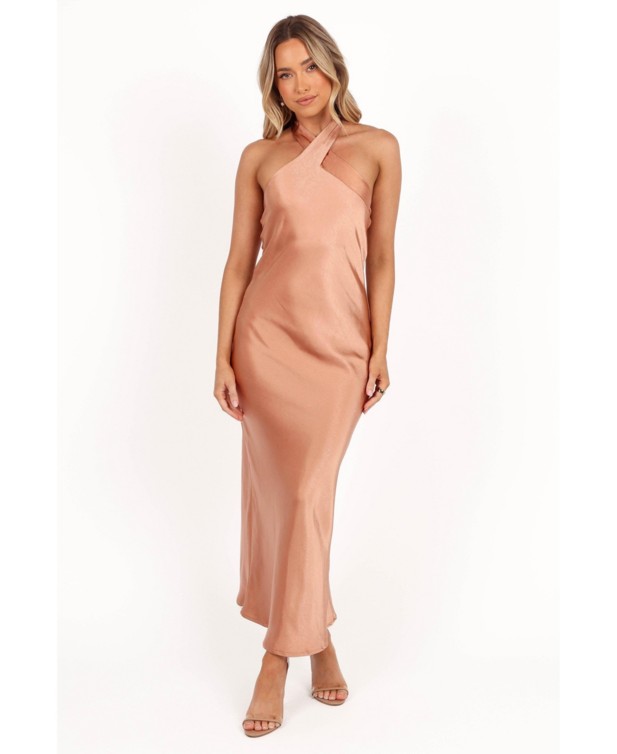 Click here for Petal and Pup Womens Grasie Midi Dress - Bronze prices