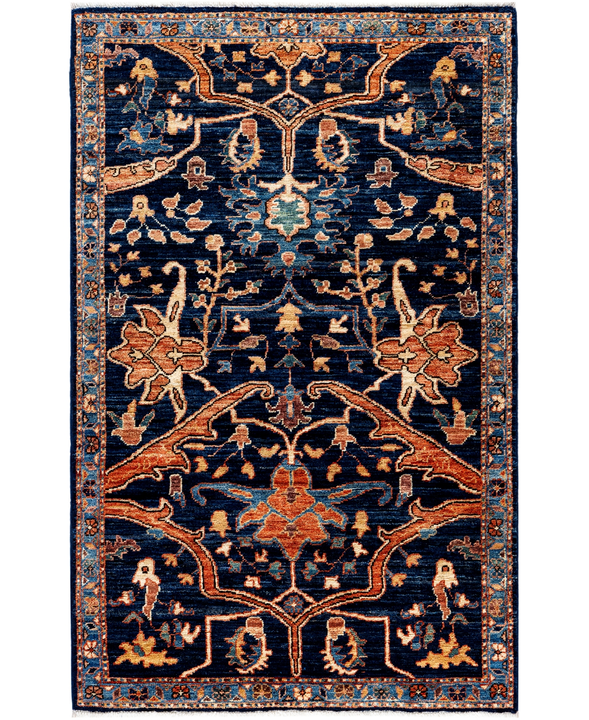 Adorn Hand Woven Rugs Serapi M1945 31x410 Area Rug - Blue