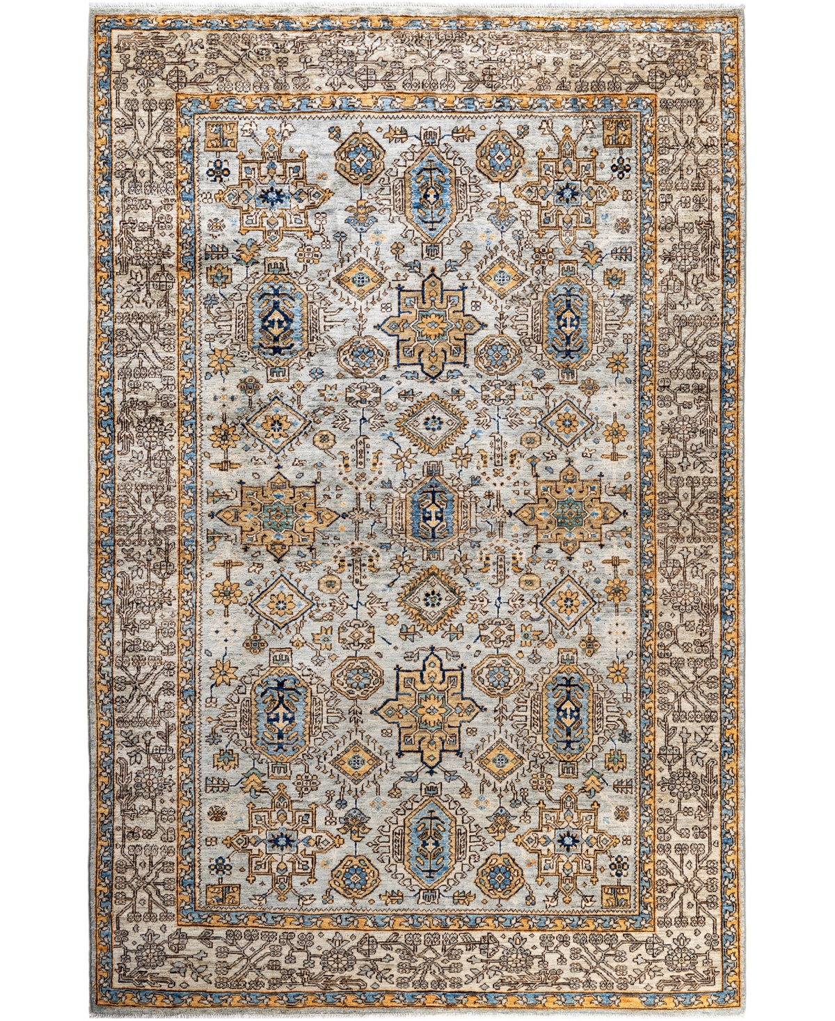 Adorn Hand Woven Rugs Serapi M1945 510x89 Area Rug - Gray