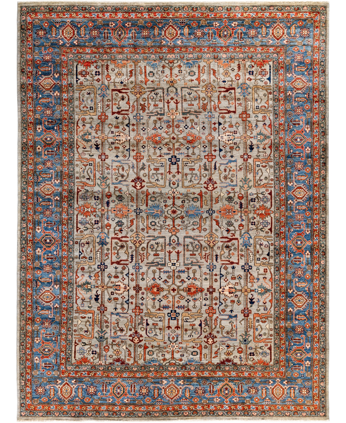 Adorn Hand Woven Rugs Serapi M1945 91x122 Area Rug - Gray