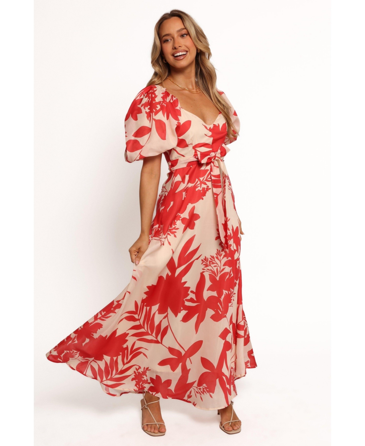 Click here for Petal and Pup Womens Ellery Midi Dress - Red prices