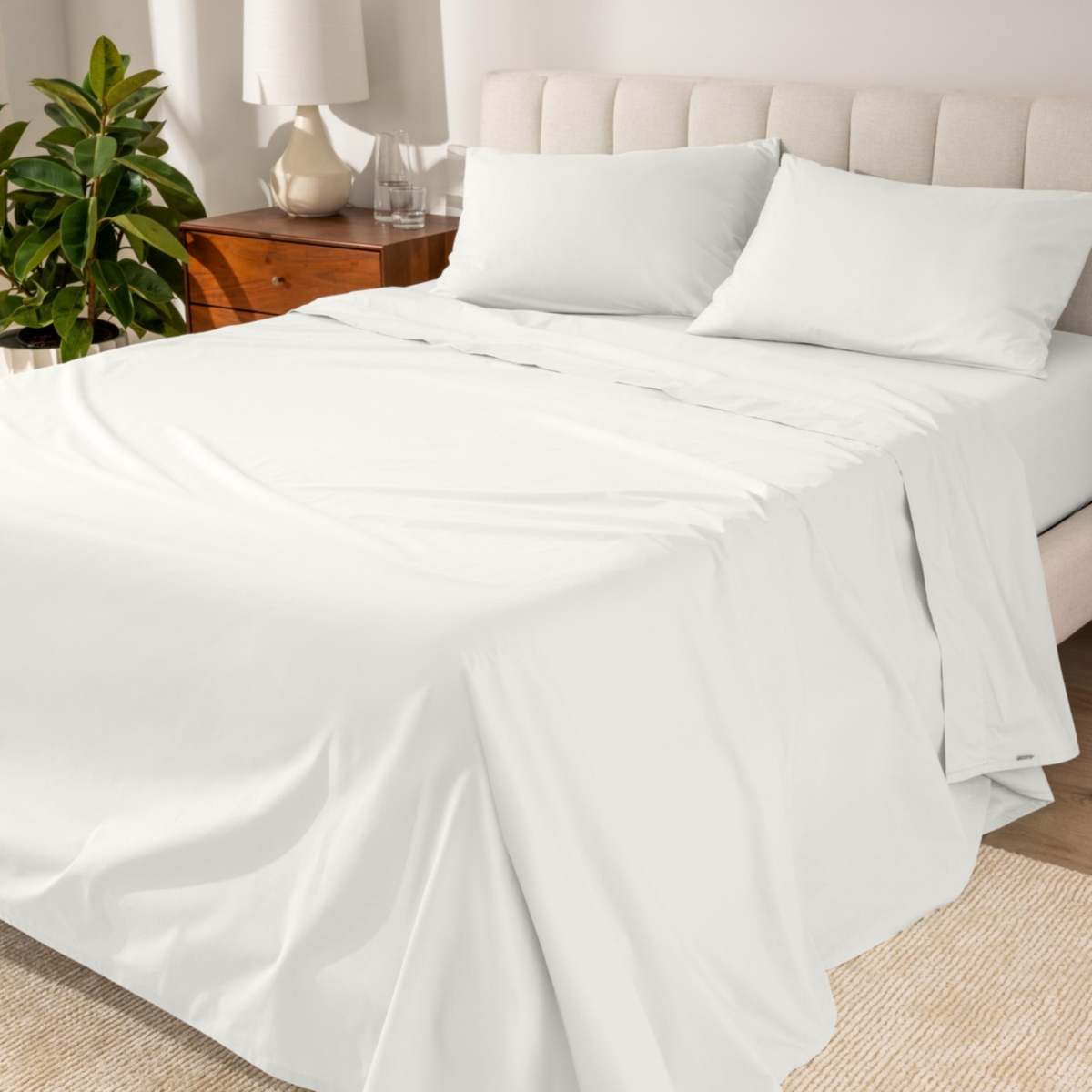 Click here for Bare Home Percale Sheet Set - Cream prices