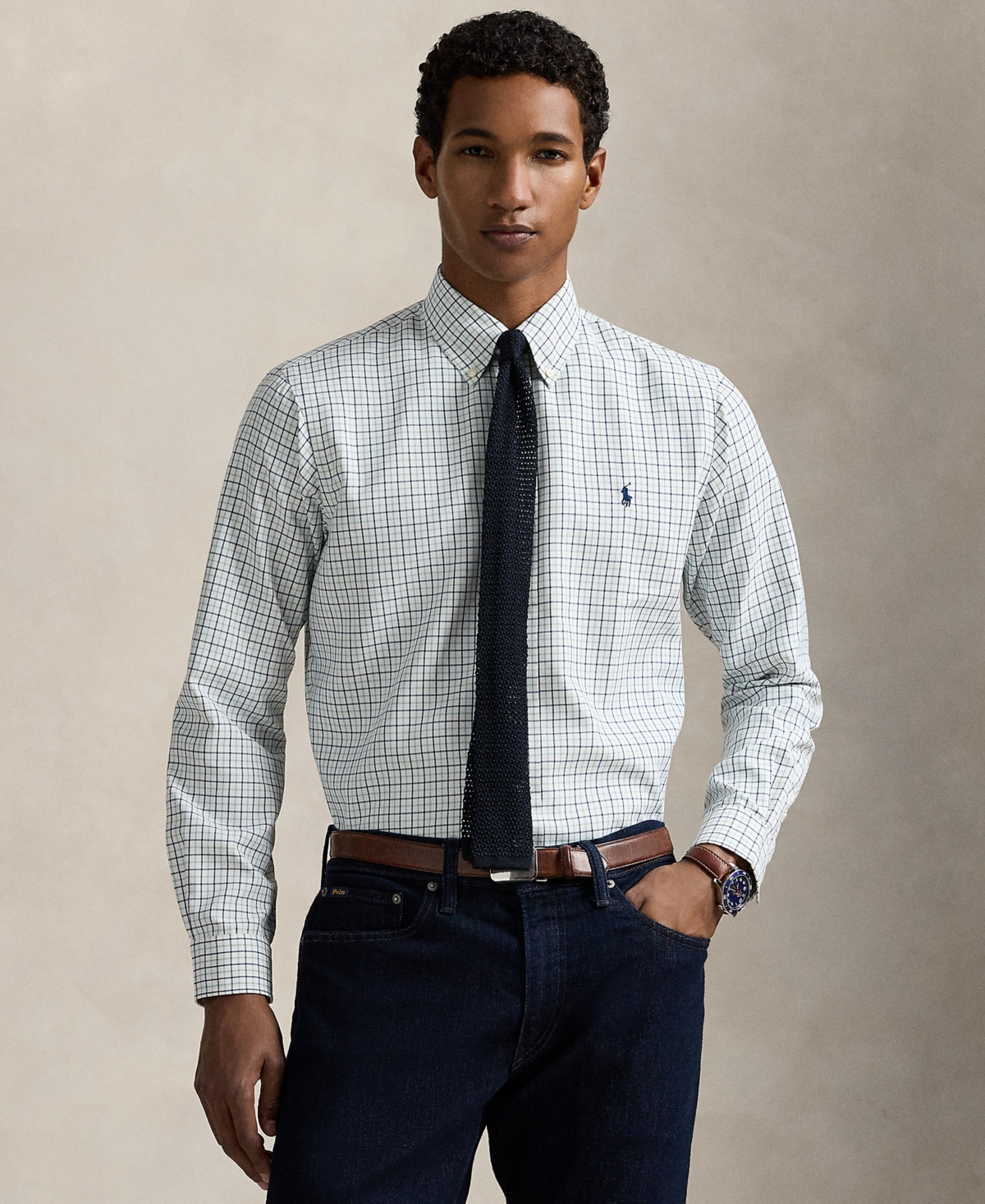 Click here for Polo Ralph Lauren Mens Classic-Fit Performance Oxf... prices