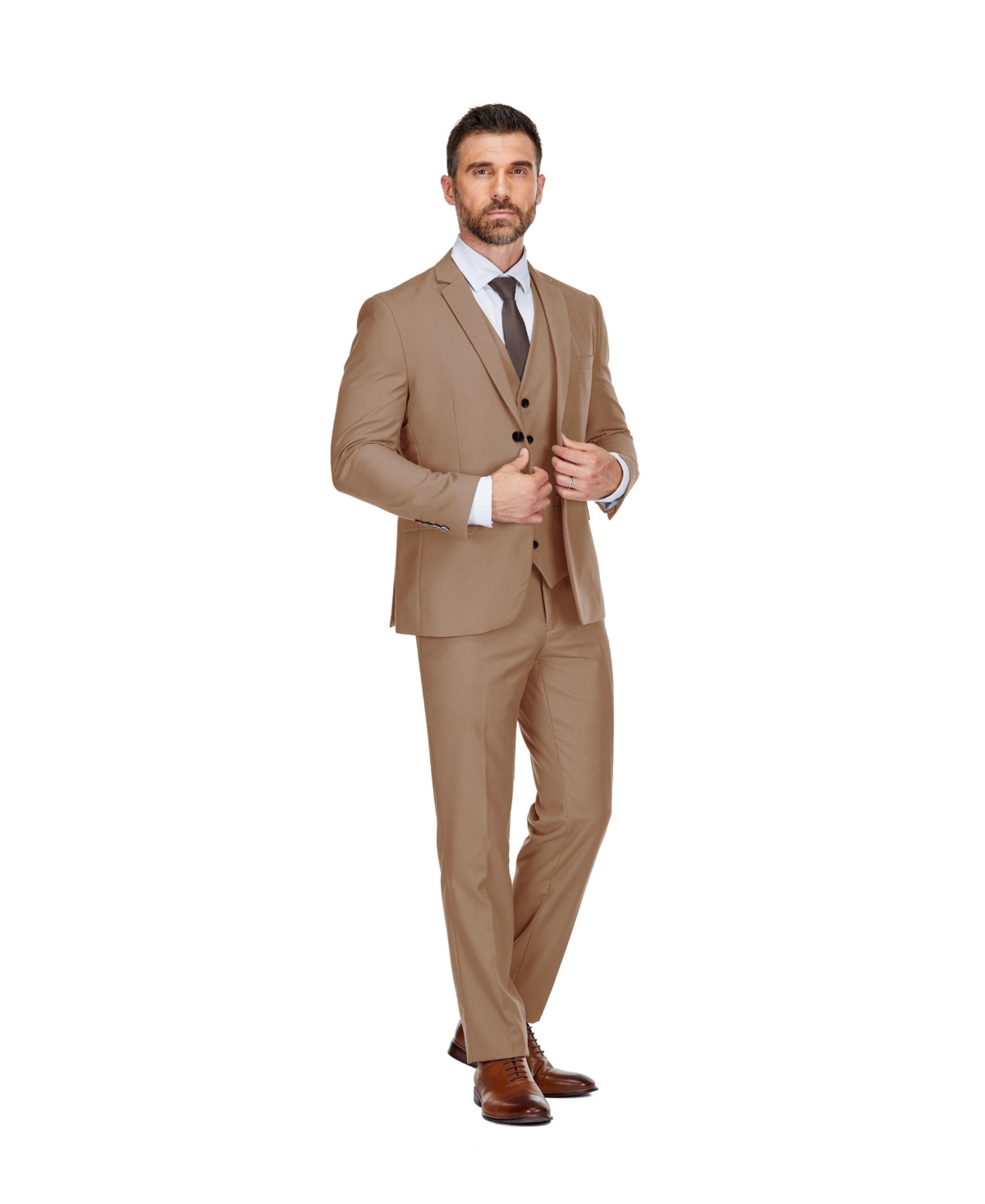 Click here for Braveman Mens 3-Piece Premium Vested 3-Piece Slim... prices