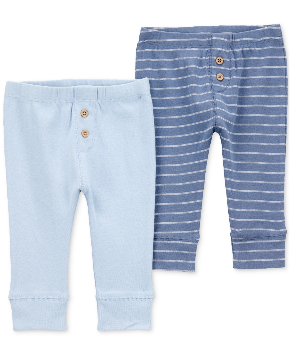 Click here for Carters Baby Boy 2-Pk. Cotton Pull-On Pants - Blue prices