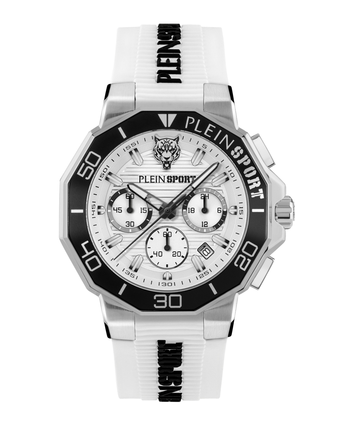 Click here for Plein Sport Mens Titan Chronograph Date Quartz Whi... prices
